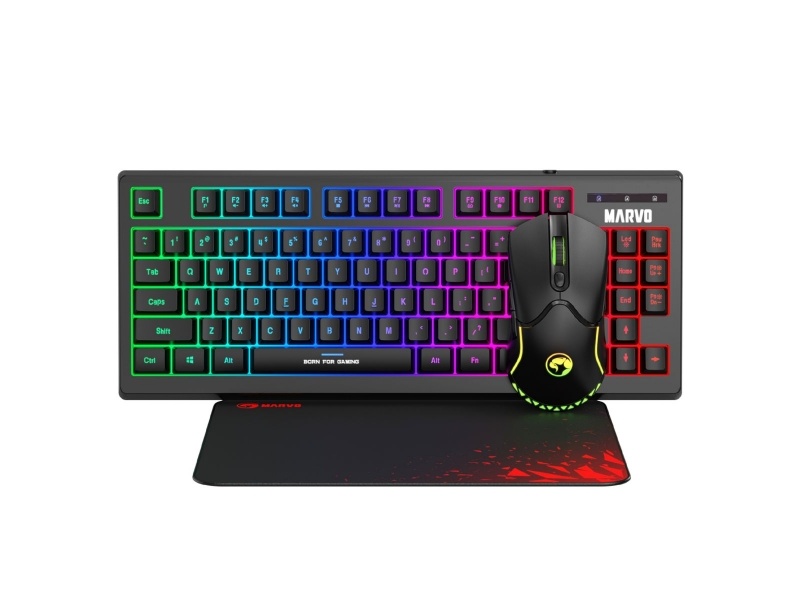 COMBO MARVO CM310 TECLADO MOUSE PAD NNET Mundo Gamer Perifericos Kit ...